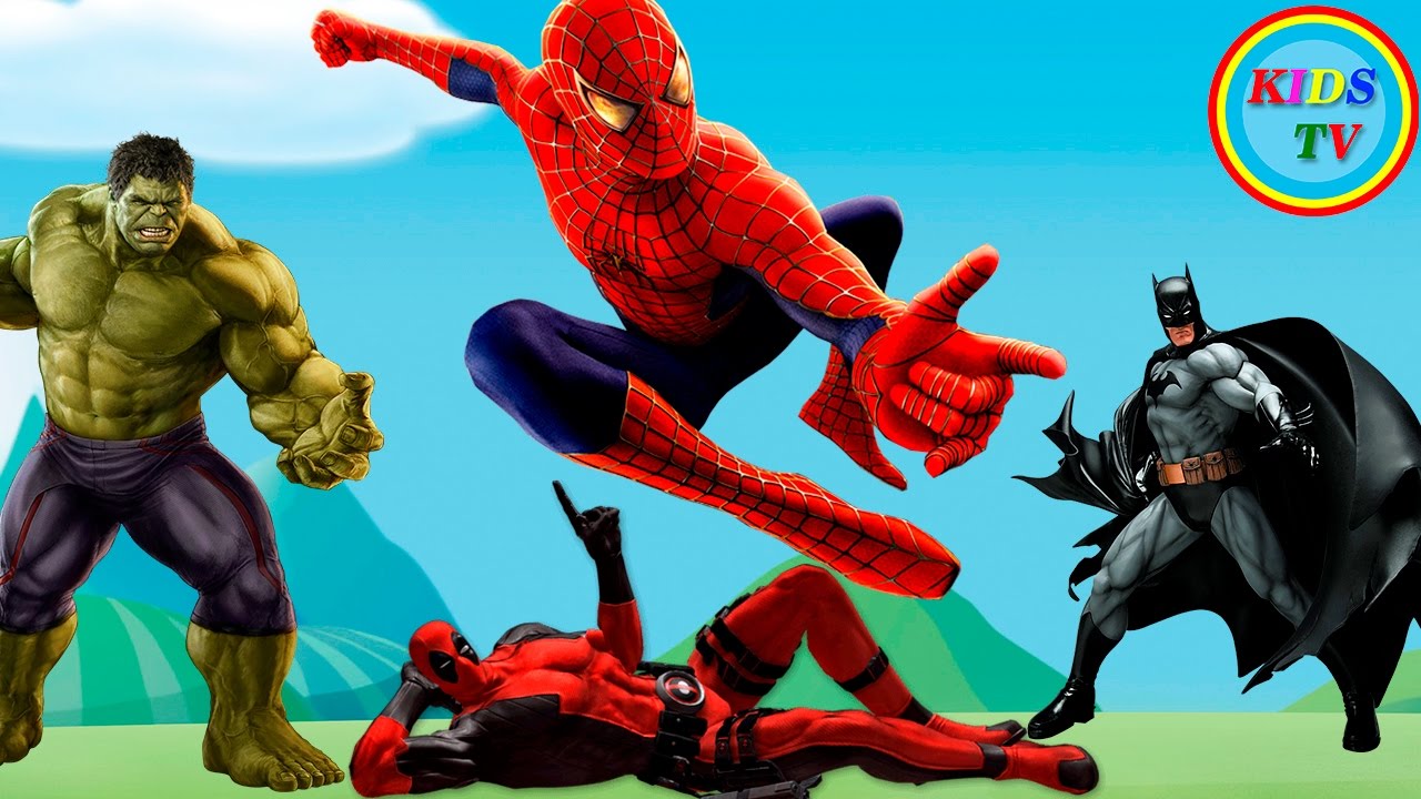 Super Heroes Singing and Dancing For Children Rhymes - Kids TV - Songs ...