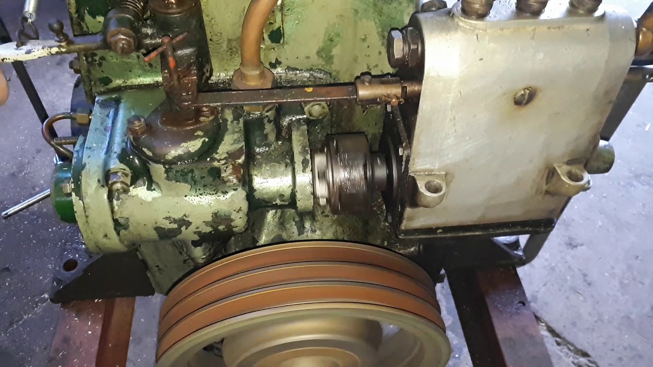 Lister JP3, 30 hp by 1200 rpm. - YouTube