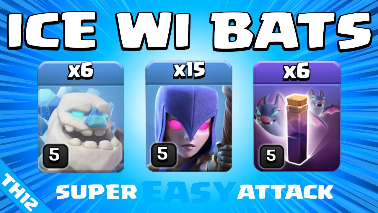 6 x Ice Golems + 15 Witches is POWERFUL!!! TH12 Attack Strategy | Clash ...