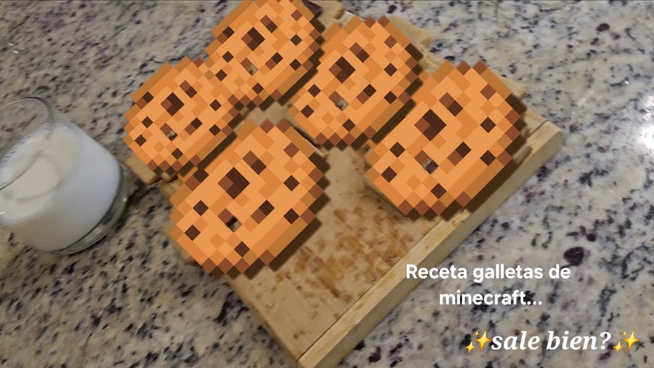 Receta galletas de minecraft virales(receta de tiktok). 🍪 - YouTube