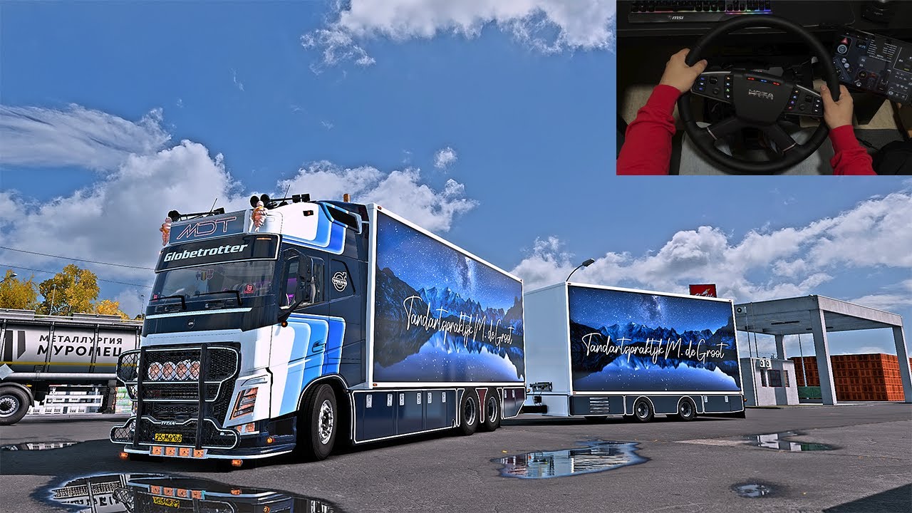 Realistic Driving Volvo FH16 Open Pipe TITANIC MOD ETS2 1.53 POV 4K CAM ...