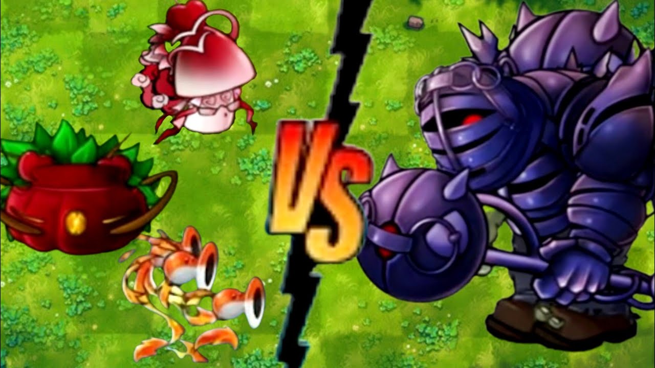 Pvz Fusion 2.1.5 | 3 Final Plants VS Obsidian Stone Giant - YouTube