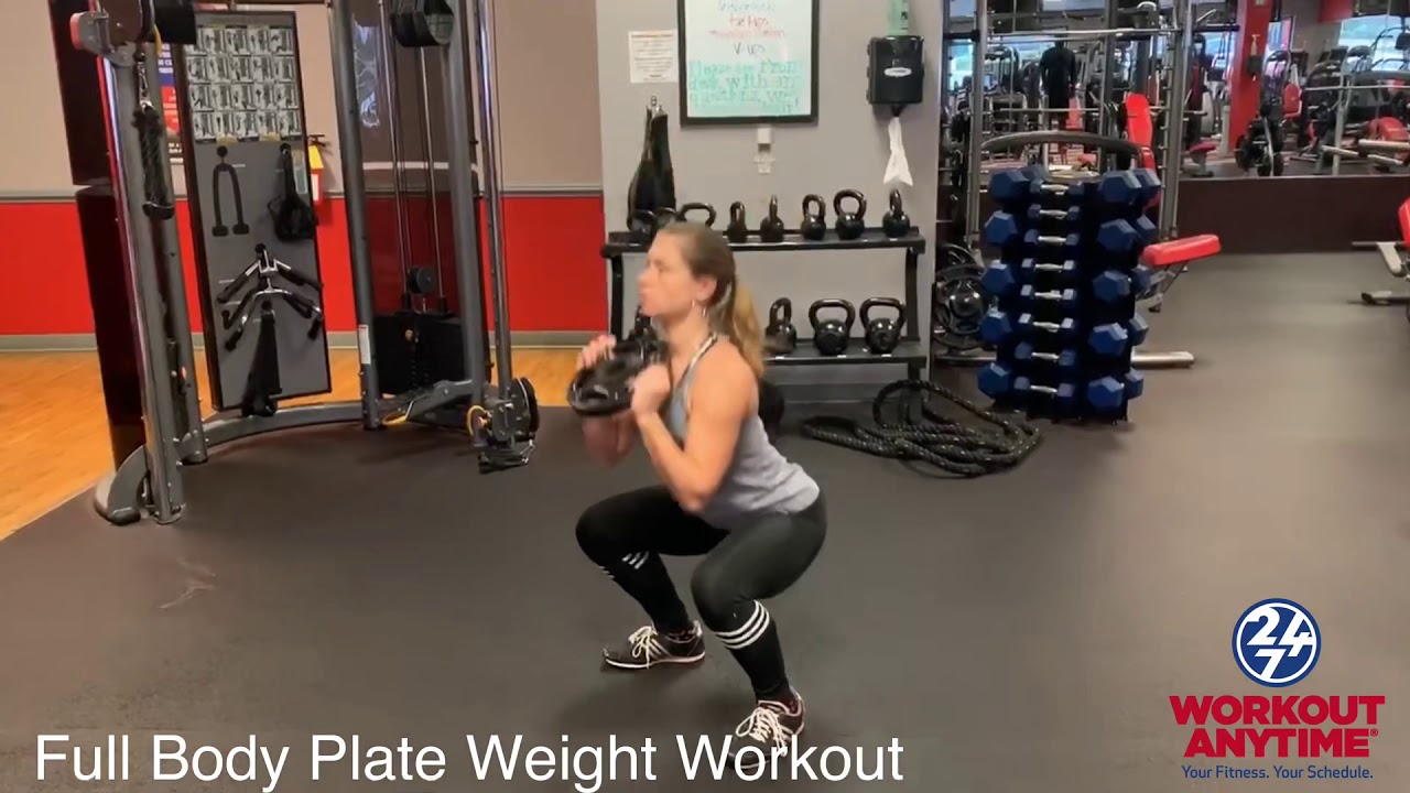 Full Body Plate Weight Workout - YouTube