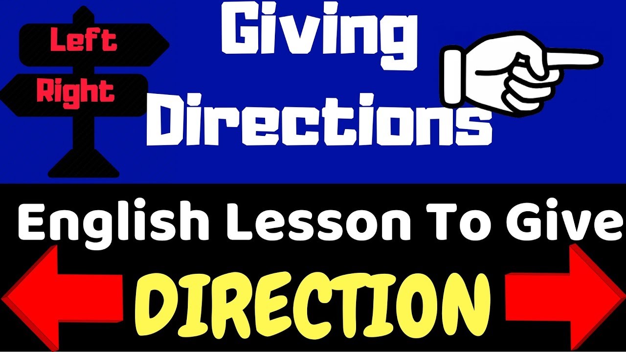 Giving The Direction In English | Spoken English Lesson - YouTube