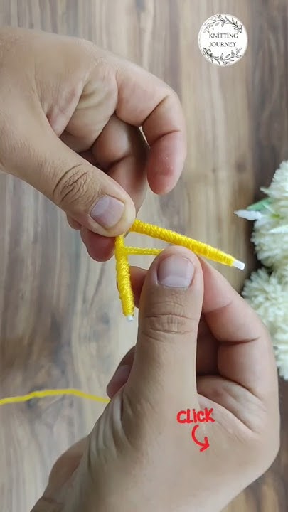 EASY WOOLEN DAİSY PATTERN MAKING TUTORIALS - YouTube