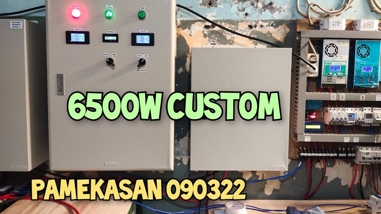 Box panel PLTS 6500 Watt custom - YouTube
