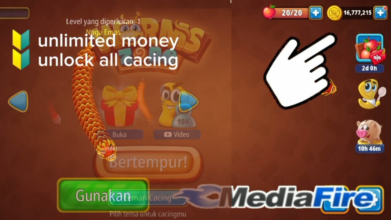 download worm zone io mod apk - YouTube