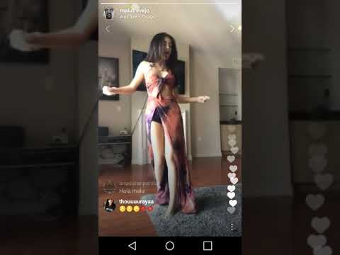 MALU TREVEJO TWERKING ON HER LIVE