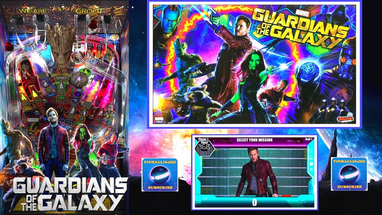 4K Guardians Of The Galaxy Vpx Visual Pinball Gameplay (3 Screen Setup ...