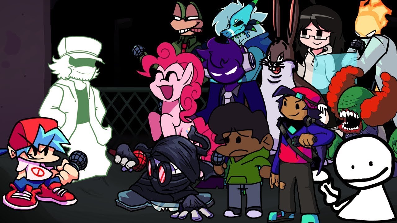 FNF Release But Different Characters Sing It 🎤 Everyone Sings Release ...
