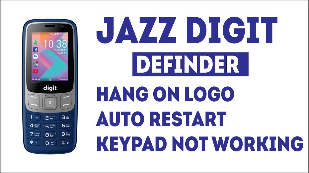 Jazz Digit 4G Defender MT6739 Dead & Hang On Logo Keypad Not Working ...