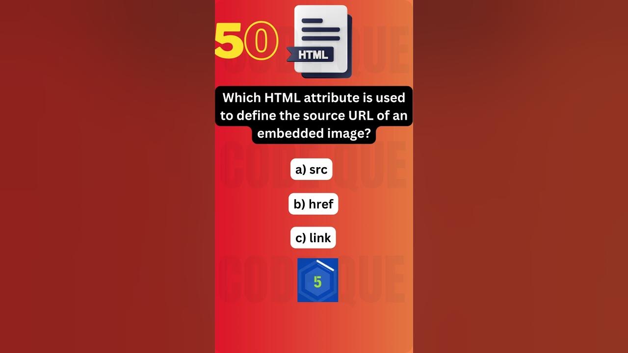 "HTML Quiz Challenge 50 🚀 Test Your Web Development Knowledge ...
