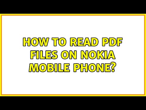 How to read PDF files on Nokia Mobile phone? (2 Solutions!!)