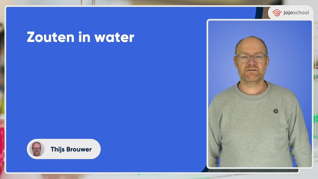 Zouten in water - Scheikunde - HAVO & VWO - YouTube