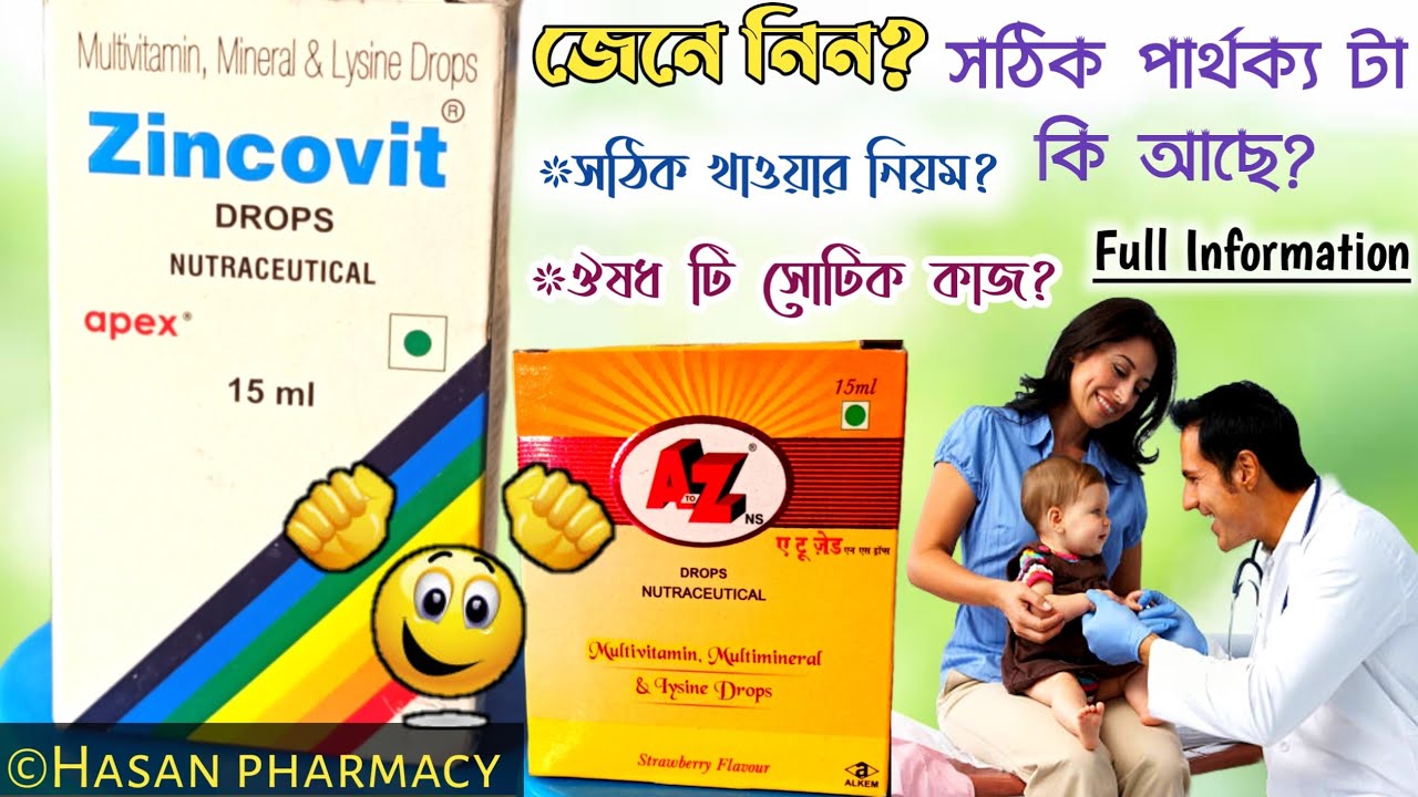multivitamin mineral & lysine drops|Zincovit,a to z drops - YouTube