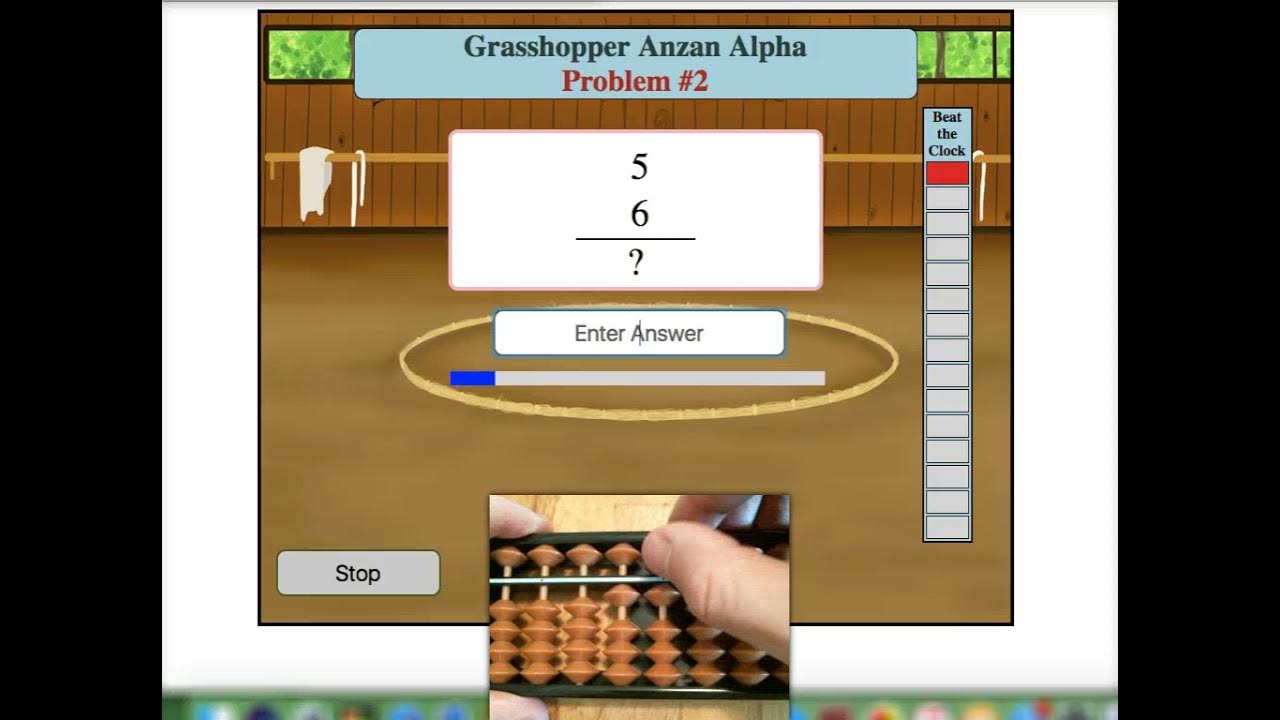Mental Anzan Training - Grasshopper Lesson - YouTube