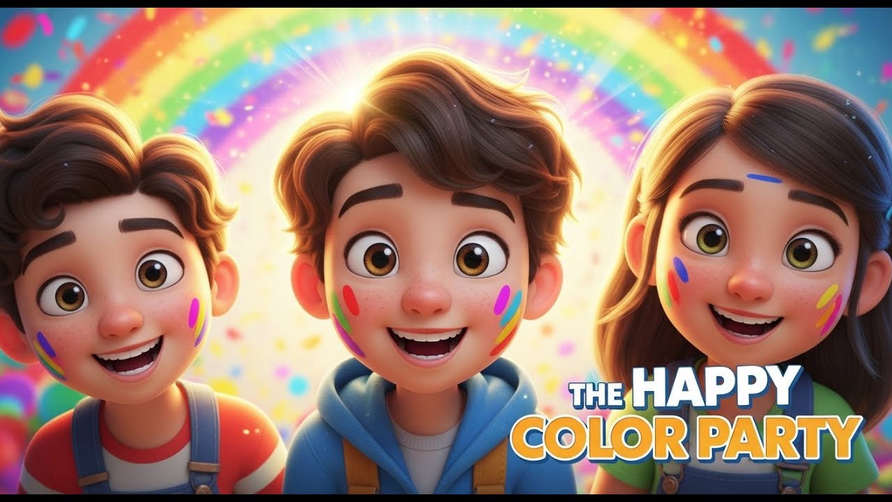 The Happy Color Party | Fun Learning Colors Song for Kids | Dance ...