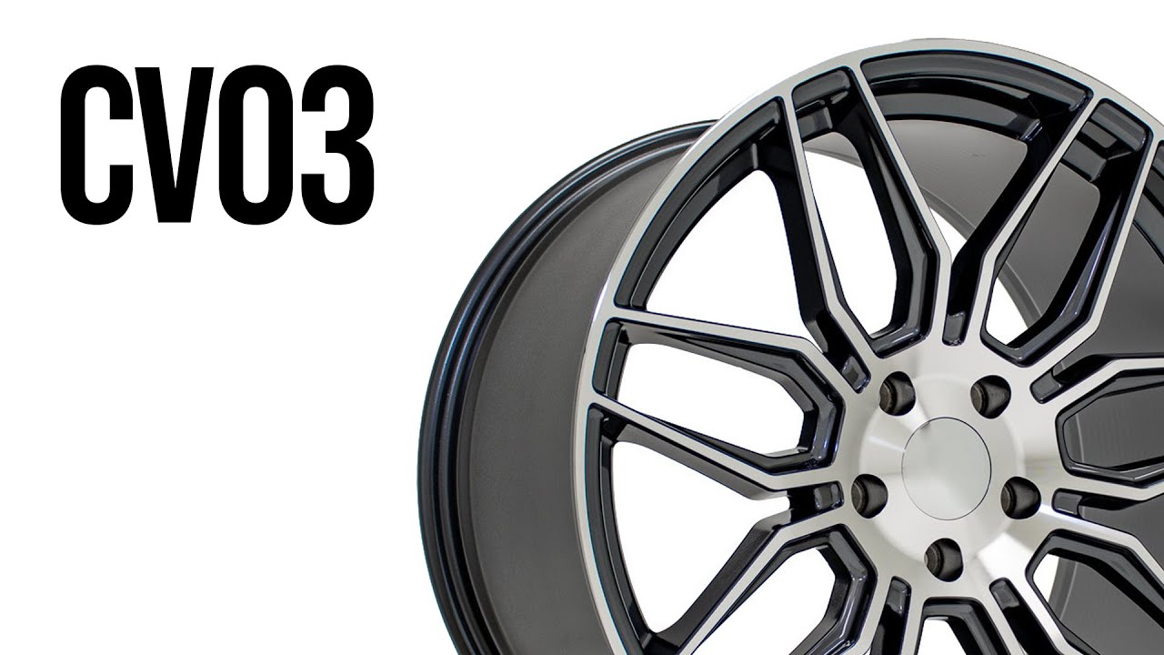 Fit's C8 Chevy Corvettes - OE Wheels CV03 Gunmetal Machined 20x11 - YouTube