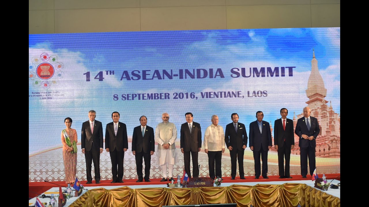 PM Modi at the 14th Asean-India Summit in Vientiane, Laos - YouTube