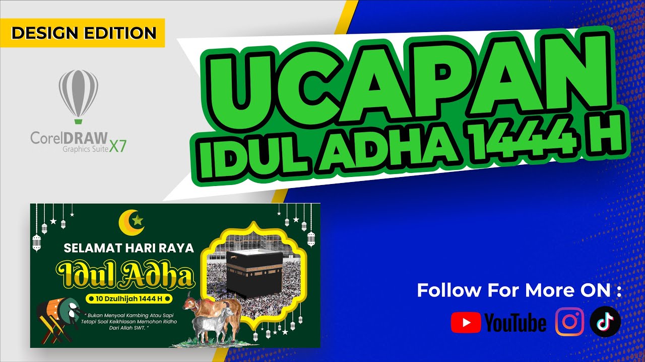 DESAIN MMT/ BENNER / SPANDUK UCAPAN SELAMAT HARI RAYA IDUL ADHA 1444 H ...