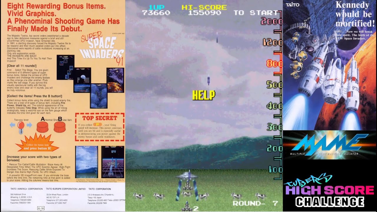 Tubers High Score Challenge - Super Space Invaders '91 - YouTube