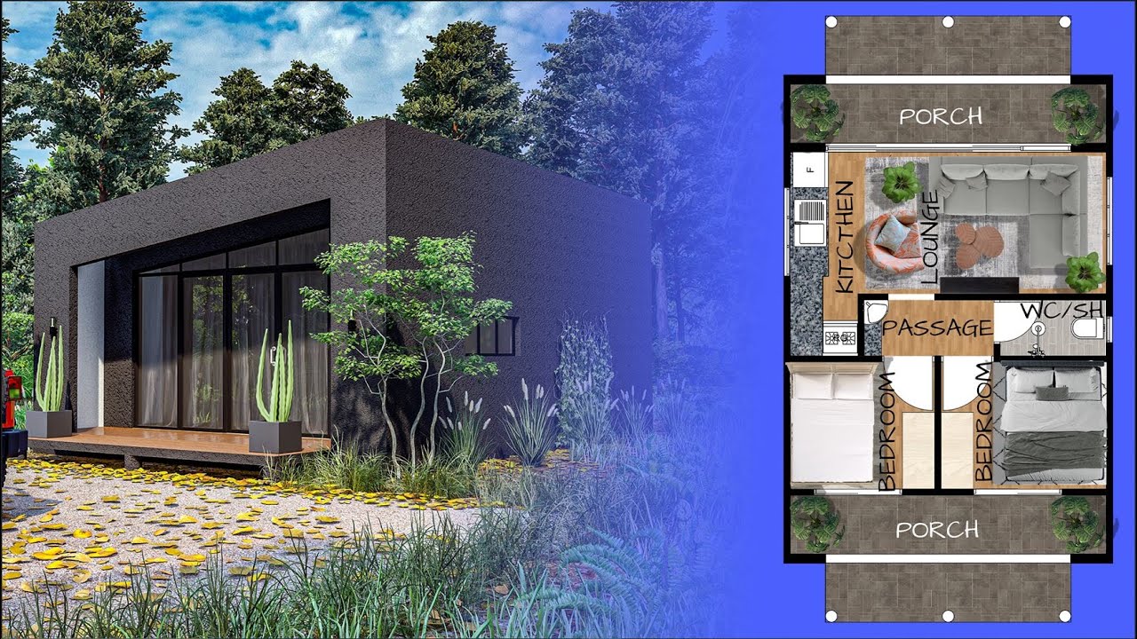 Affordable 2-Bedroom Tiny House Design under KSH 1 Million! - YouTube