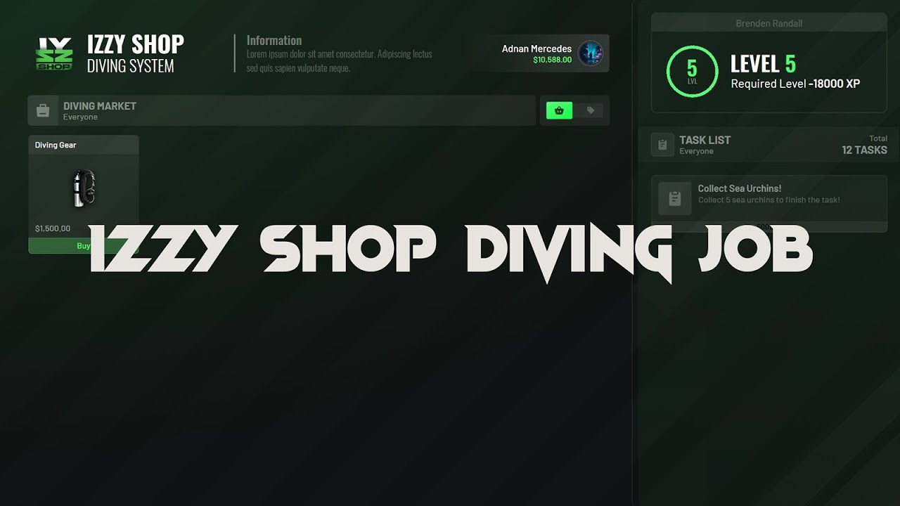 Diving Job [ Fivem Job ] - YouTube