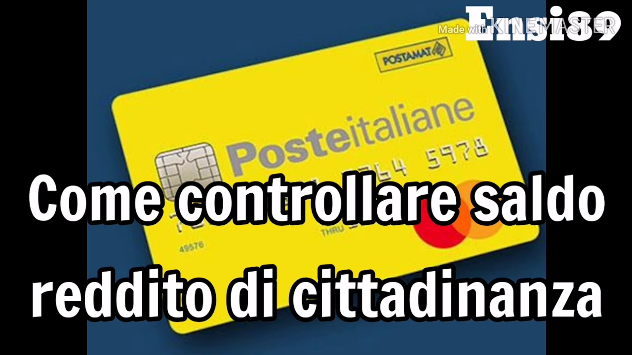 Come controllare saldo e lista movimenti sulla carta RDC - YouTube