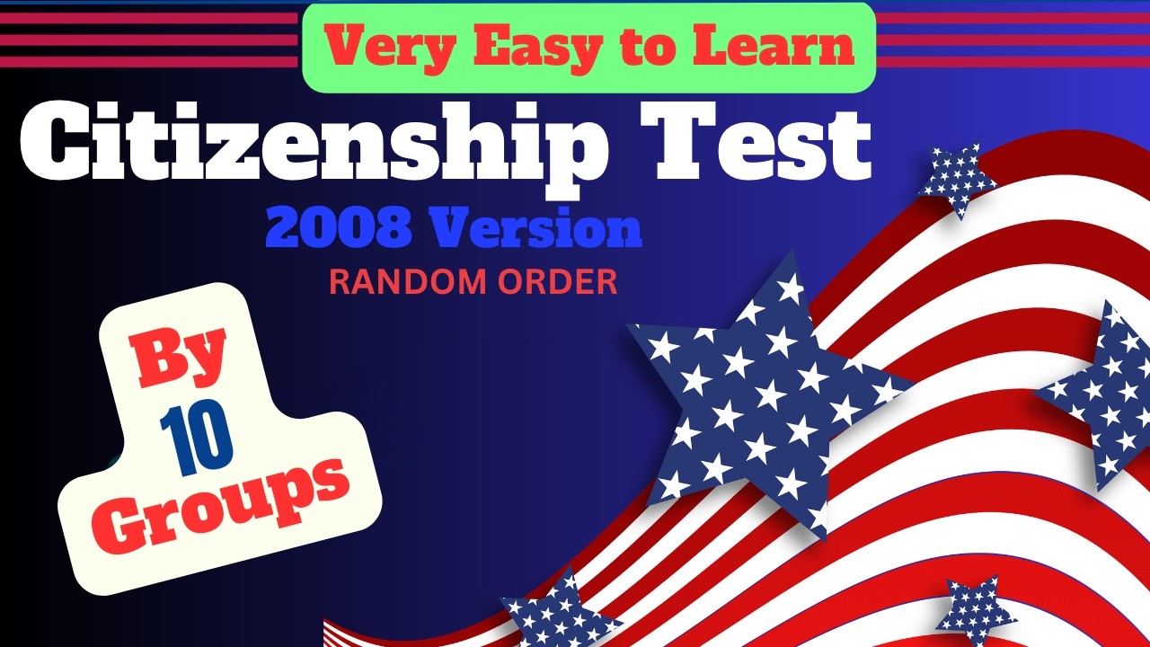 100 CIVICS QUESTIONS 2024 BY 9 GROUPS and FULL ANSWERS for US ...