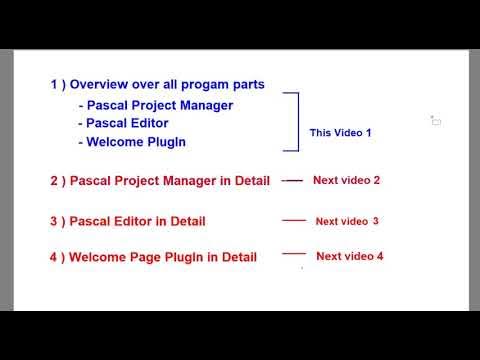 Pascal Project Manager & Editor 5 - Part 1 ( Overview ) - YouTube