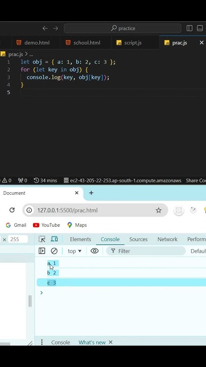 for loop part-2 😋😱 | tips & tricks #short #shorts #javascript #coding @mastiwithcode - YouTube