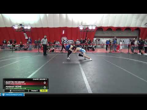Middle School Boys 149 Austin McGraw Revolution Training Club Vs Mariah Heine SCN Youth Wrestling