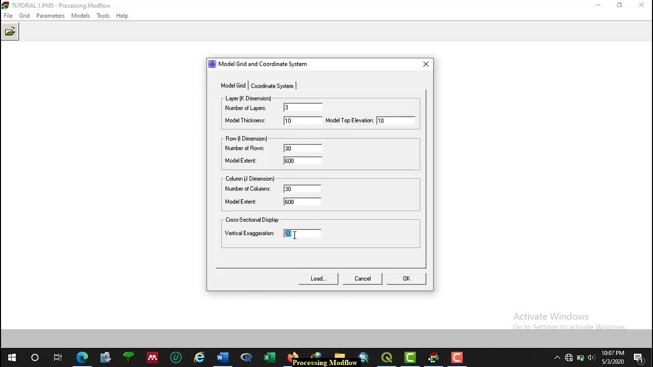 Steady state groundwater flow modeling using processing modflow - YouTube