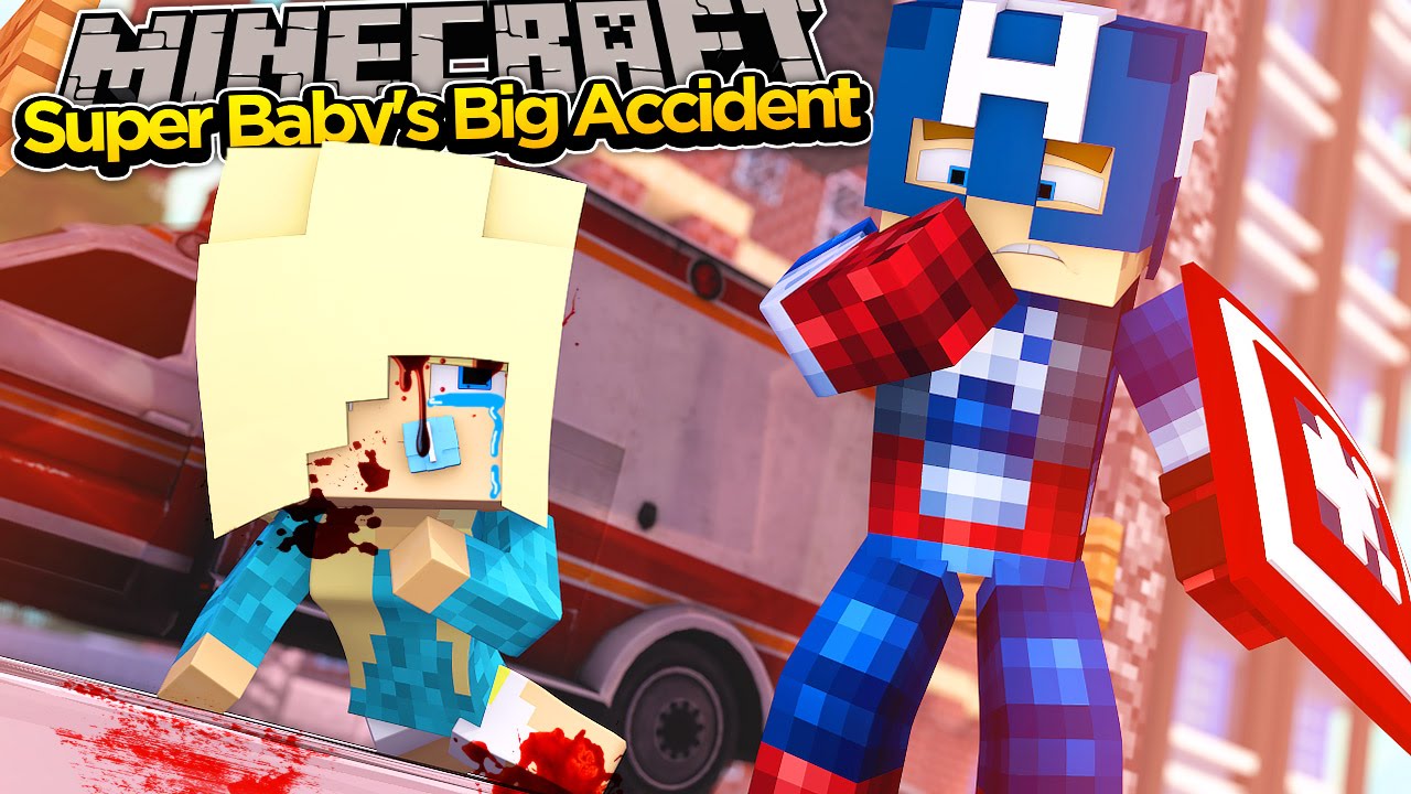 Minecraft Adventure - SUPERHERO BABY ANGELS BIG ACCIDENT!! - YouTube