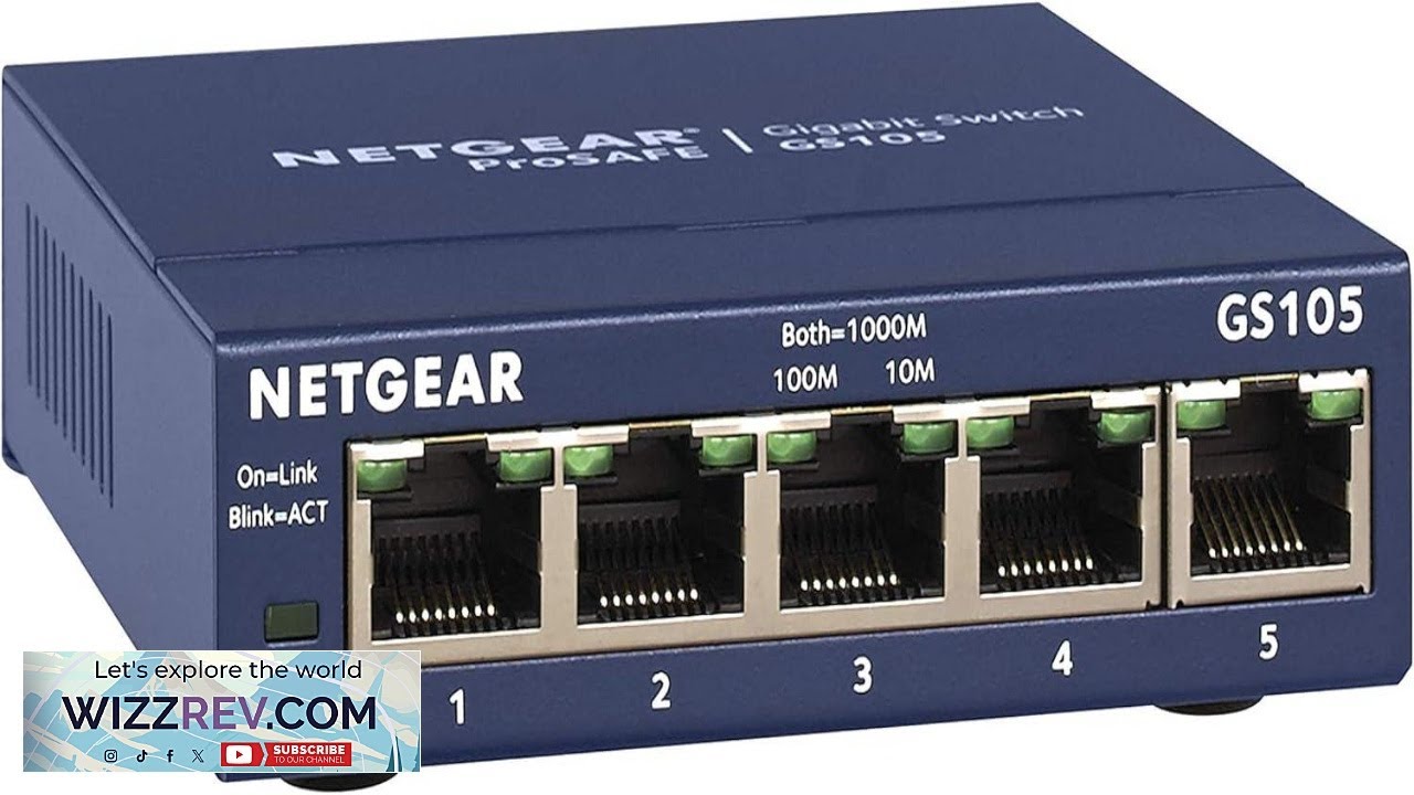 NETGEAR 5-Port Gigabit Ethernet Unmanaged Switch (GS105NA) Desktop or ...