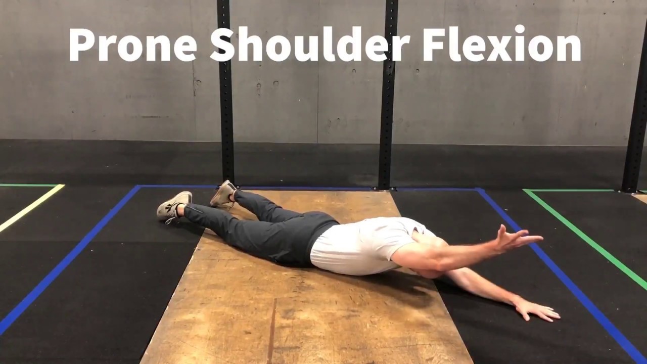 Prone Shoulder Flexion - YouTube