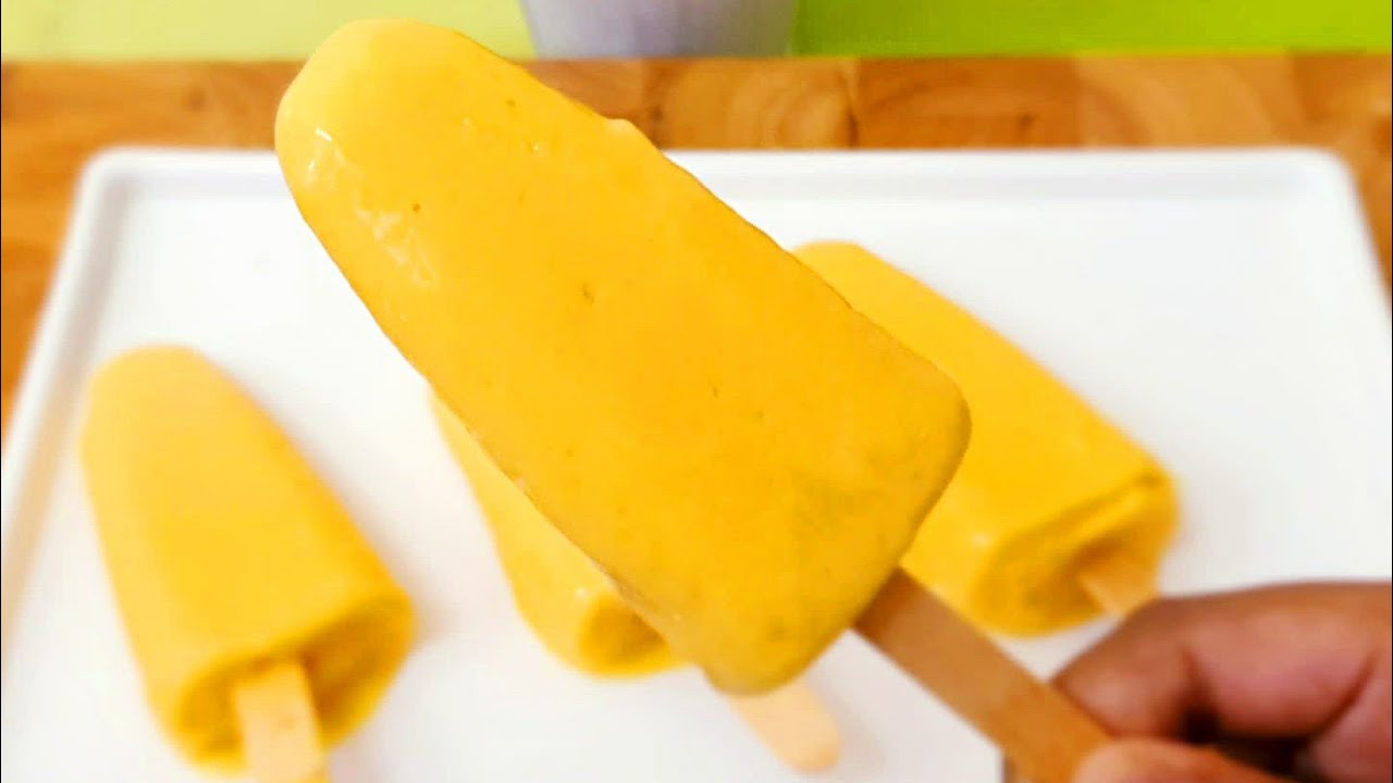 Mango ice bar/mango popsicle(മാങ്ങയും പാലും ഉണ്ടെങ്കിൽ പെട്ടെന്ന് ...