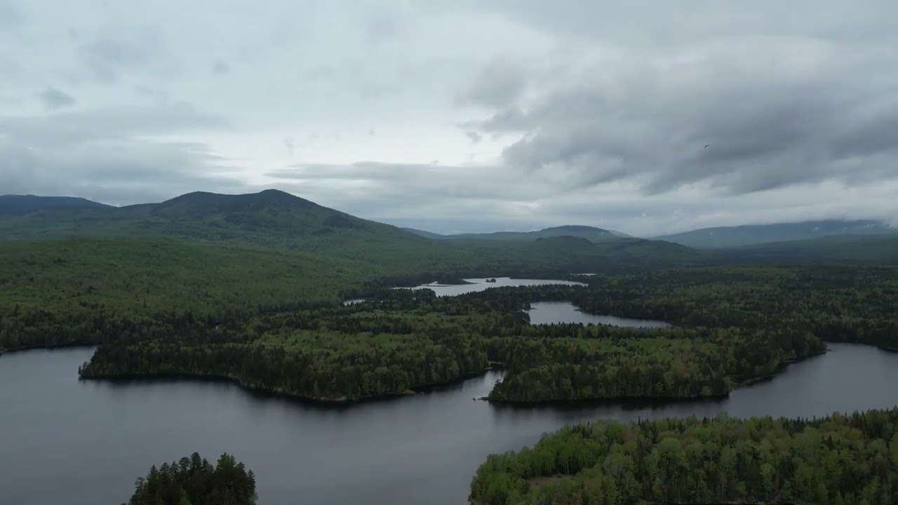 Aziscohos Lake Flyby | #lake #maine #aerial - YouTube