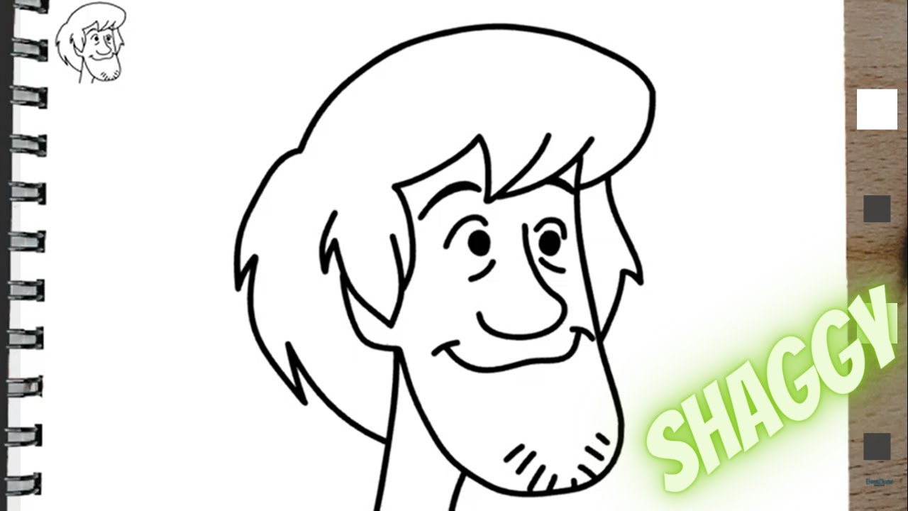 Como dibujar a SHAGGY PASO A PASO de SCOOBY DOO fácil y rapido - YouTube
