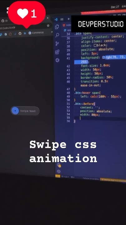 Swipe Button Css Animation Shorts Javascript Programming Javaprogramming Html Css Youtube