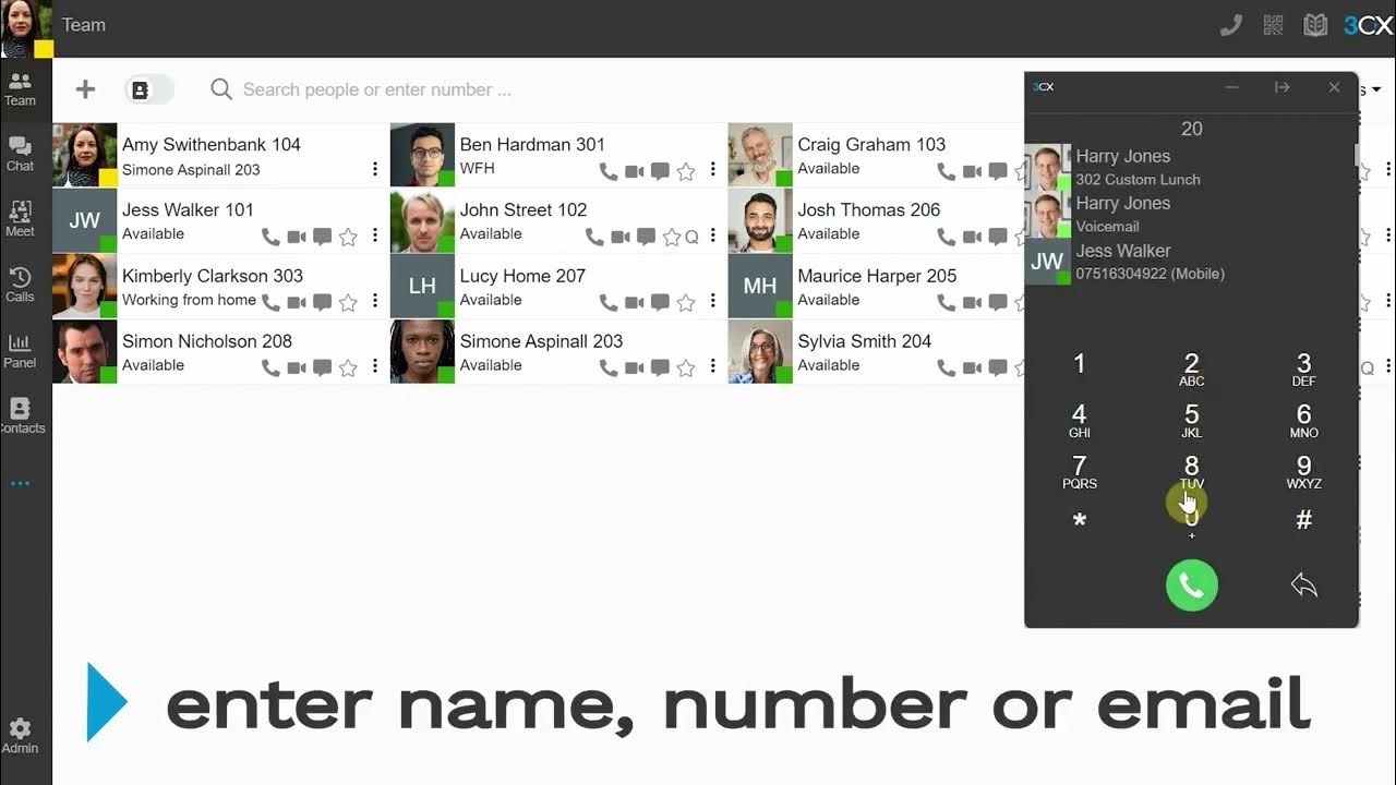 Blind Transfer On The 3CX Desktop App V20 - YouTube