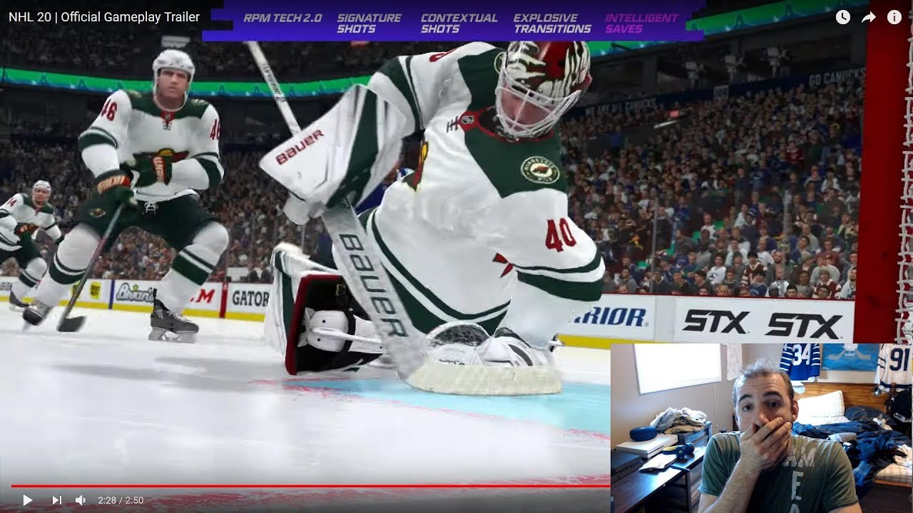 NHL 20 - Official Gameplay Trailer REACTION - YouTube