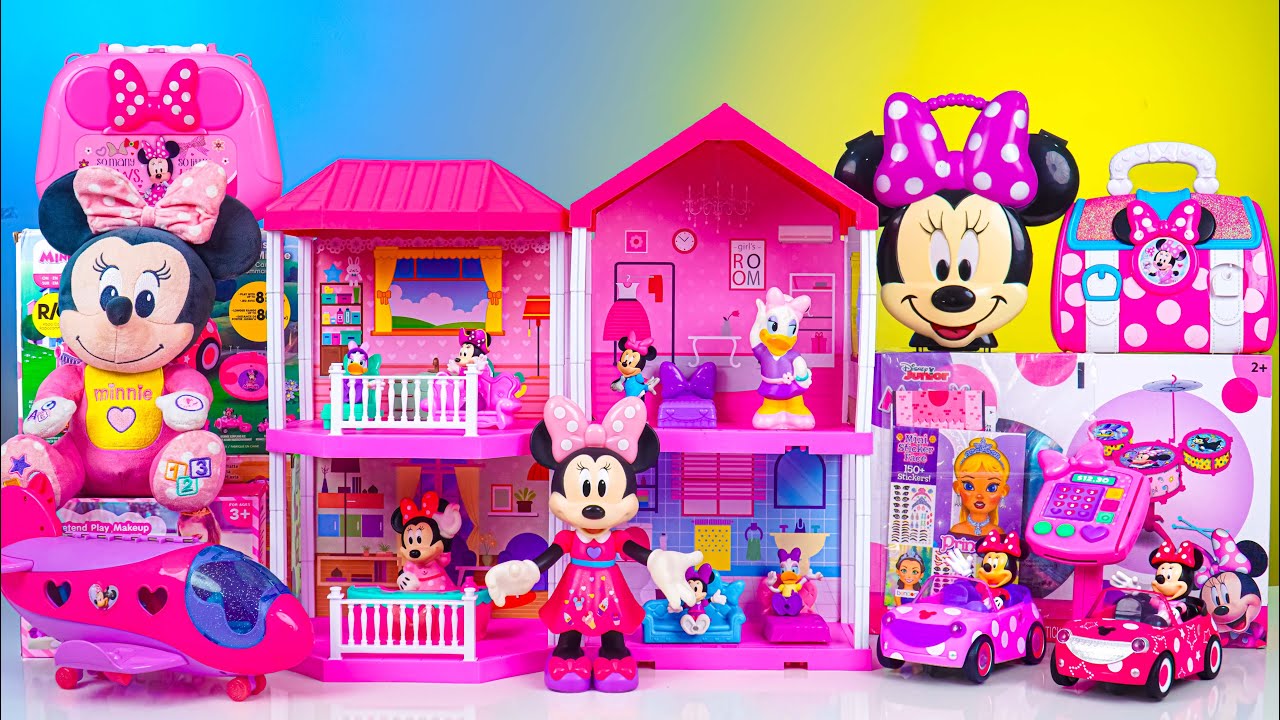 Satisfying with Unboxing Disney Minnie Mouse House Playset, Toys ...