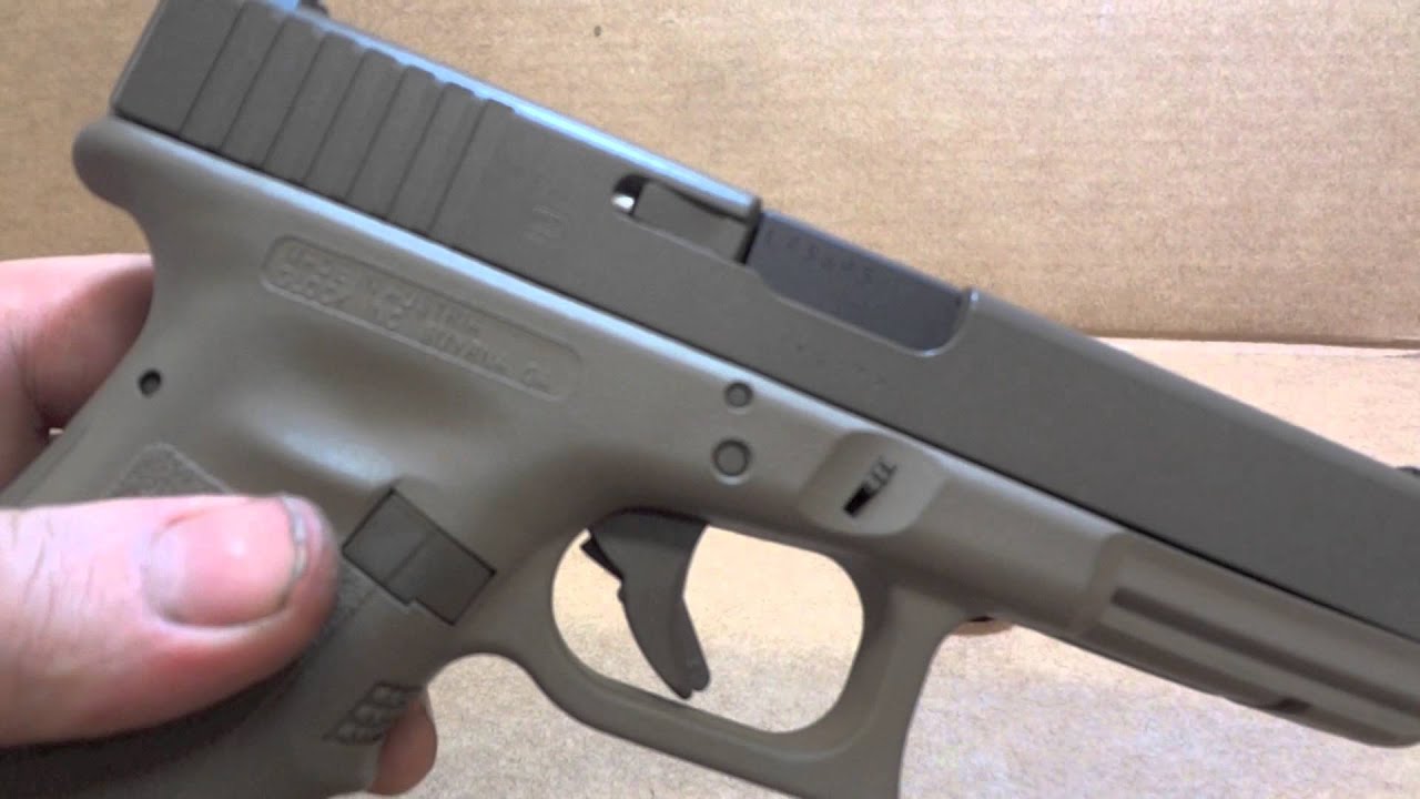 Glock 22 Gen 3 with Patriot Brown & FDE Cerakote - YouTube
