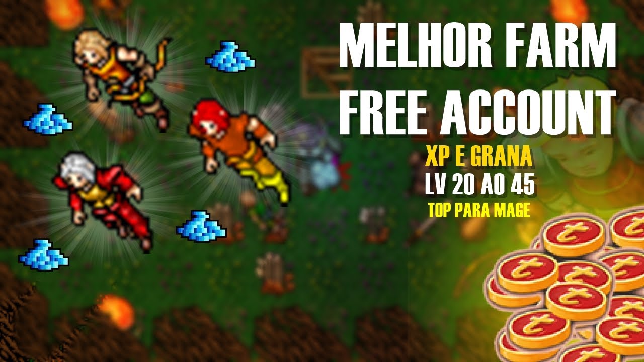 MELHOR HUNT FREE ACCOUNT para FARM DE XP e GRANA no TIBIA em 2023 ...