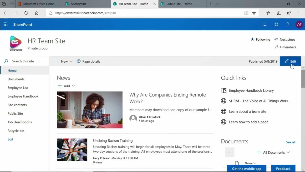 39: SharePoint | Delete Quick Links | Last Video - YouTube