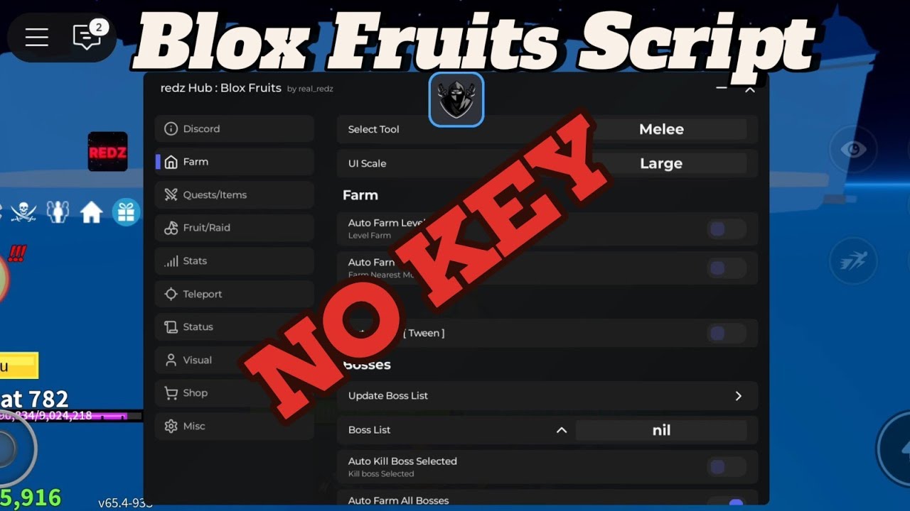 Roblox Blox Fruits Script 2025 - Update Gravity, Auto Farm, Sea Event ...