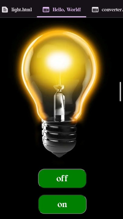 light on-off using JavaScript - YouTube