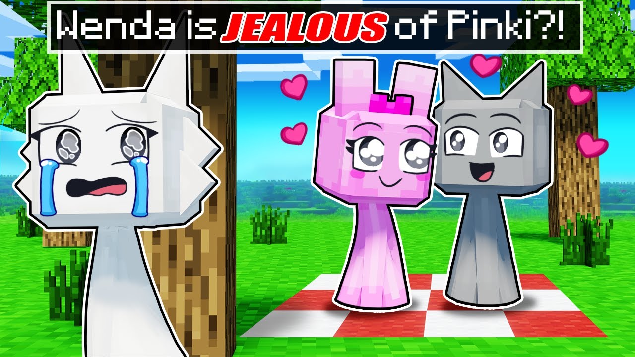 WENDA is JEALOUS of PINKI?! (Minecraft) - YouTube
