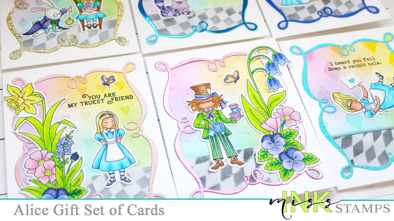 Create an Alice Set of cards with Kari - YouTube
